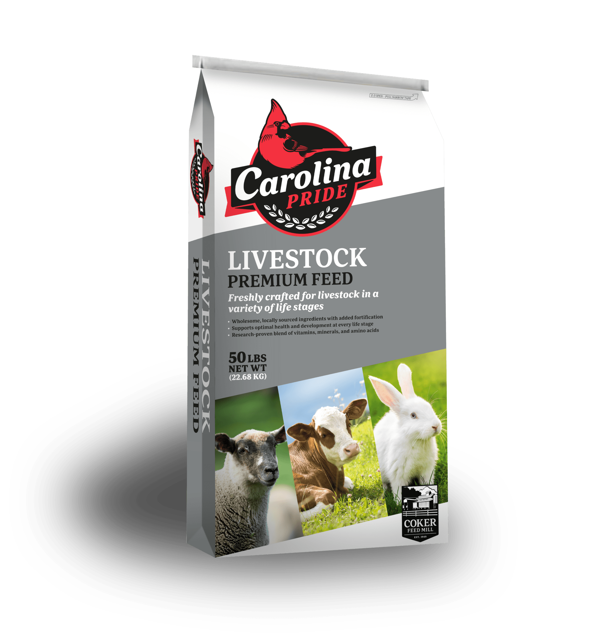 Carolina Pride Rabbit Pellets - Coker Feed Mill